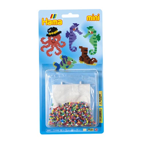 Blister Hama Beads Mini caballitos de mar y peces | Sindisecatoys